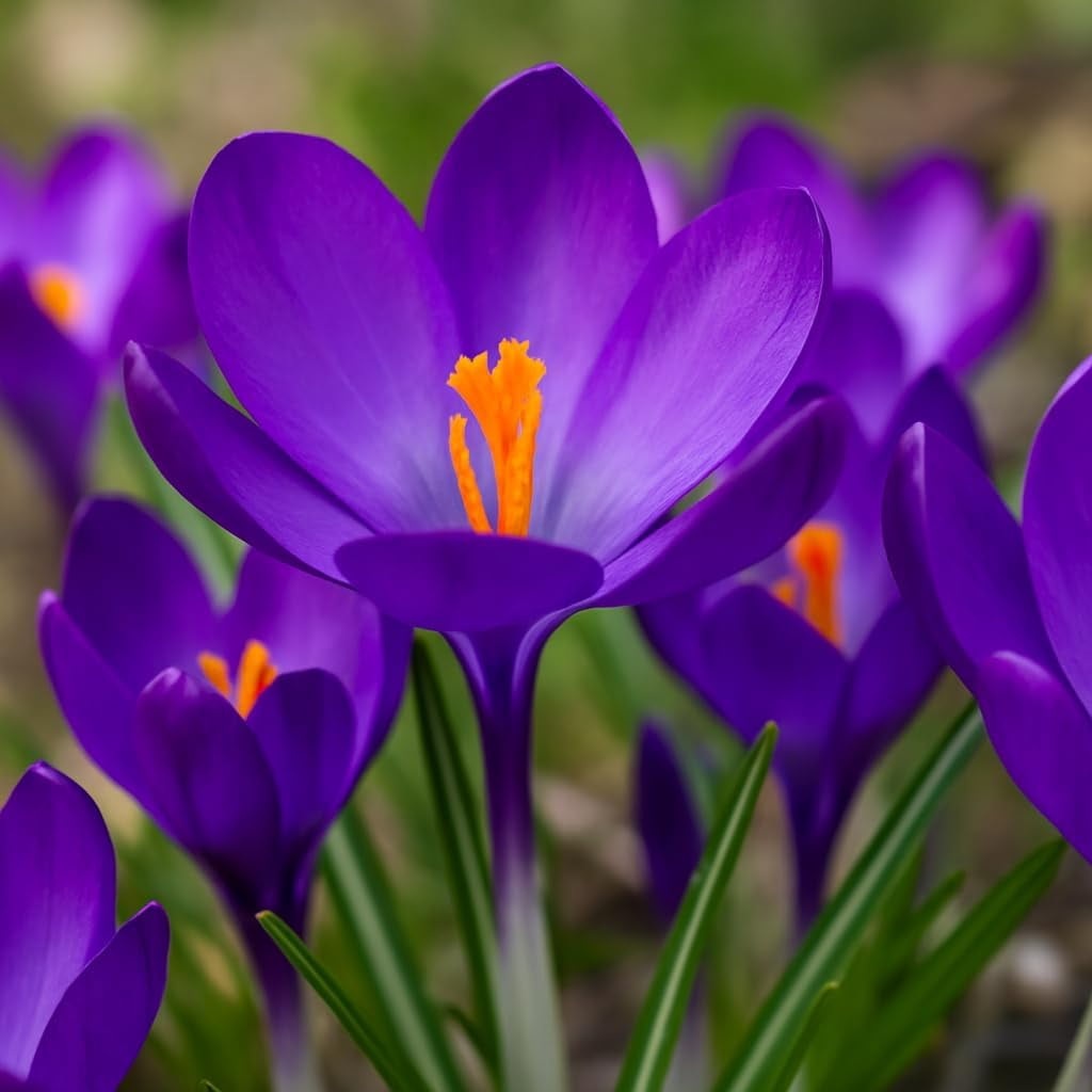 Ruby Giant Crocus Bulbs for Planting - Perennial Garden Flowers (50 ...
