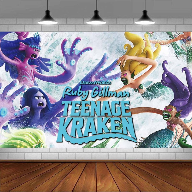 Ruby Gillman Teenage Kraken Backdrop Banner Party Supplies Poster Movie ...