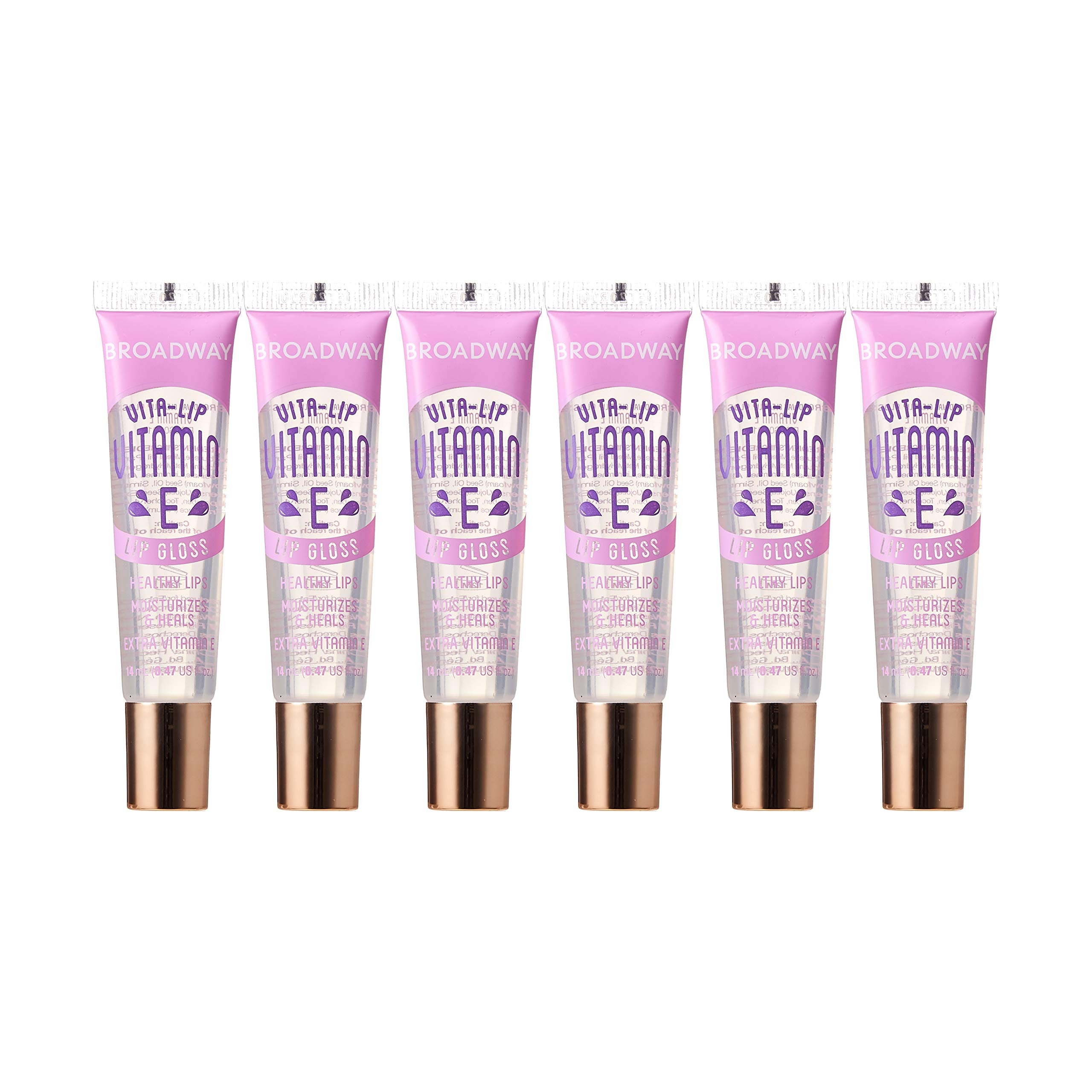 Ruby Kisses Broadway Lip Gloss Vita-Lip Clear Lip Gloss, Moisturizing ...