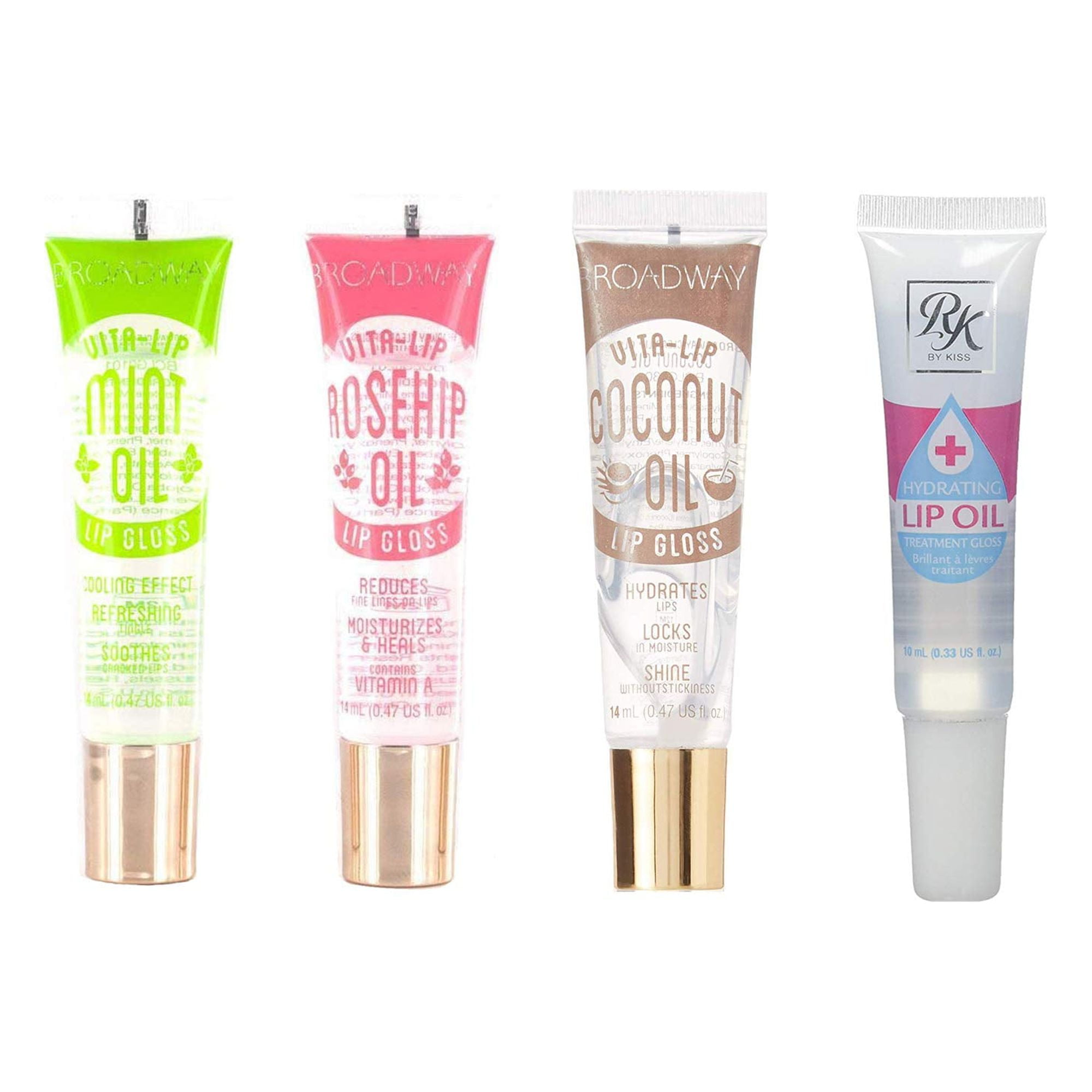 Ruby Kisses Broadway Vita-Lip ESF27 Clear Lip Gloss Mint, Rosehip ...