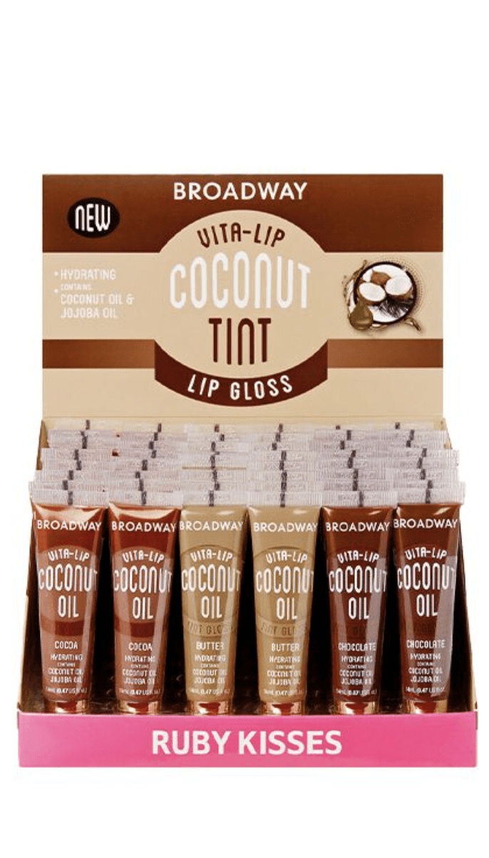 Ruby Kisses Broadway Vita-Lip Gloss NEW Coconut Tint! Cocoa,Butter ...