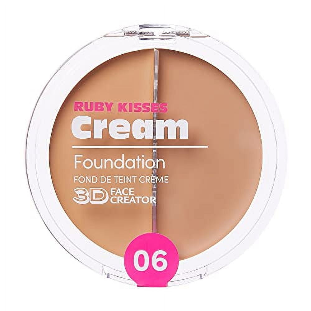 Ruby Kisses Cream Foundation 3D Face Creator 2-Color Foundation and ...