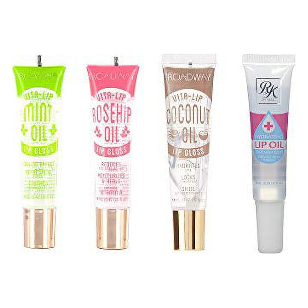 Ruby Kisses Hydrating Lip Oil & Broadway Vita-Lip Clear Lip Gloss (4 PACK) - Walmart.com