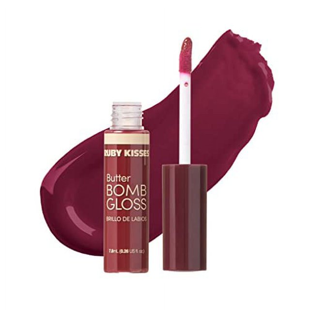 Ruby Kisses Lip Gloss Butter Bomb Gloss Non-Sticky Lip Gloss Vitamin E ...