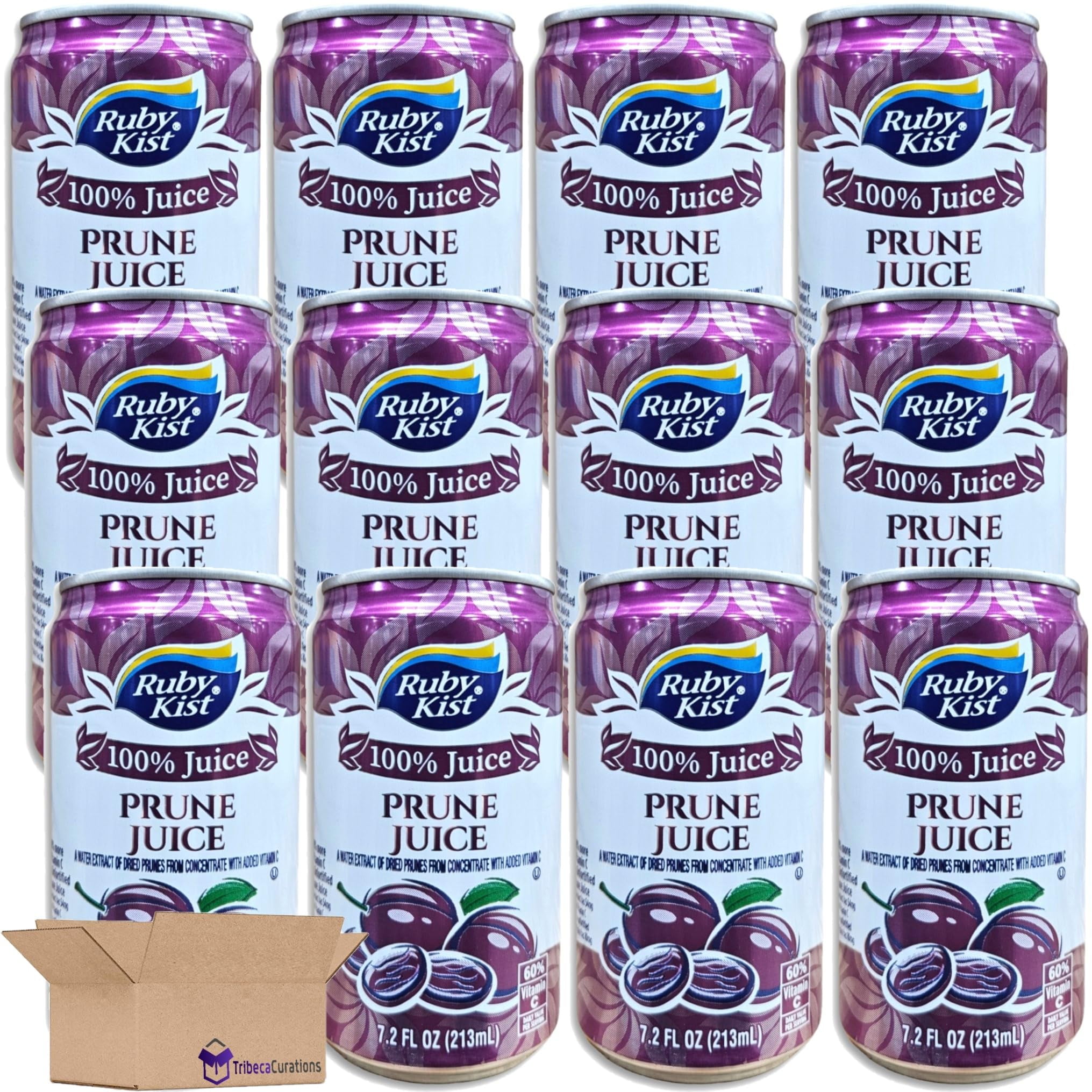 Ruby Kist 100% Prune Juice Value Pack | Bundled by Tribeca Curations ...