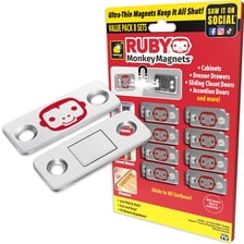 Magnetpro Super Strong 8-Piece Neodymium Rectangular Magnets, 80 lb ...