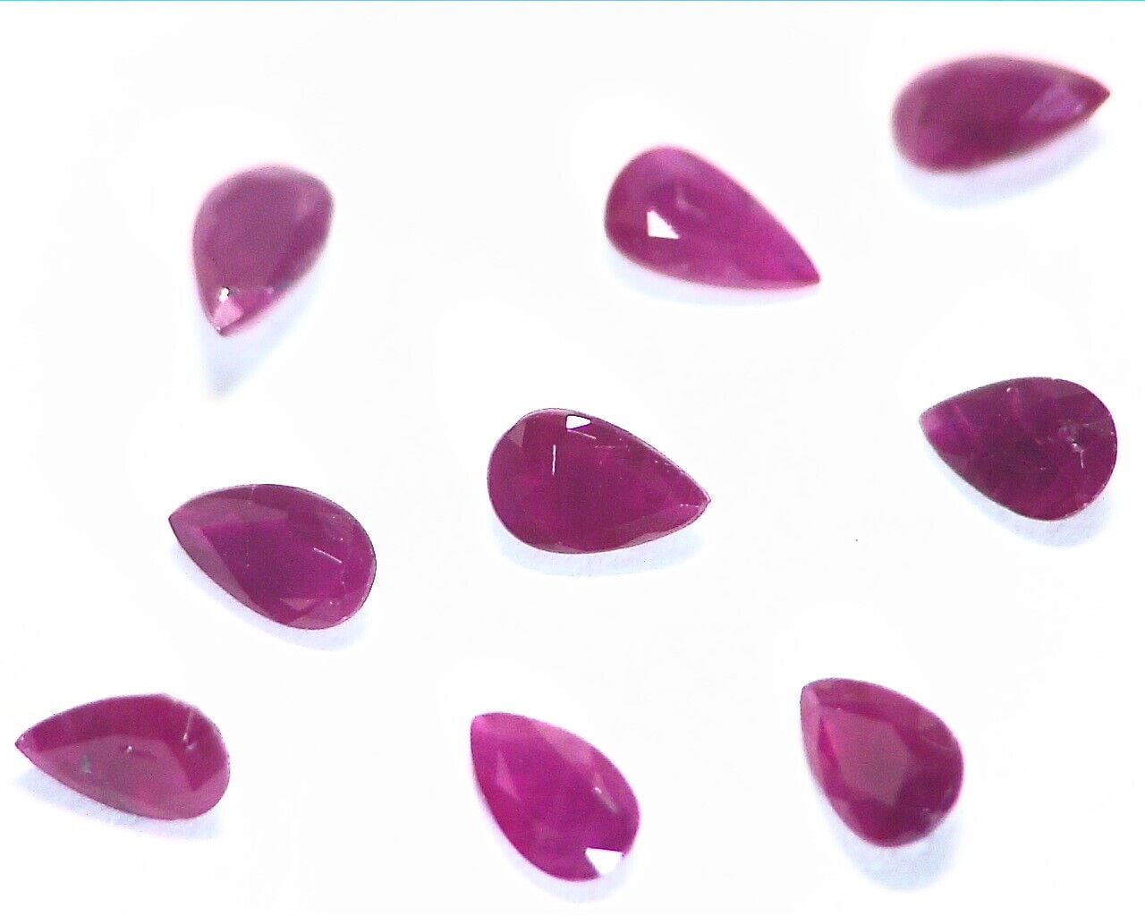 Ruby Natural Genuine Pear Shape Gemstone Lot 2.20 CT GPG 330 - Walmart.com