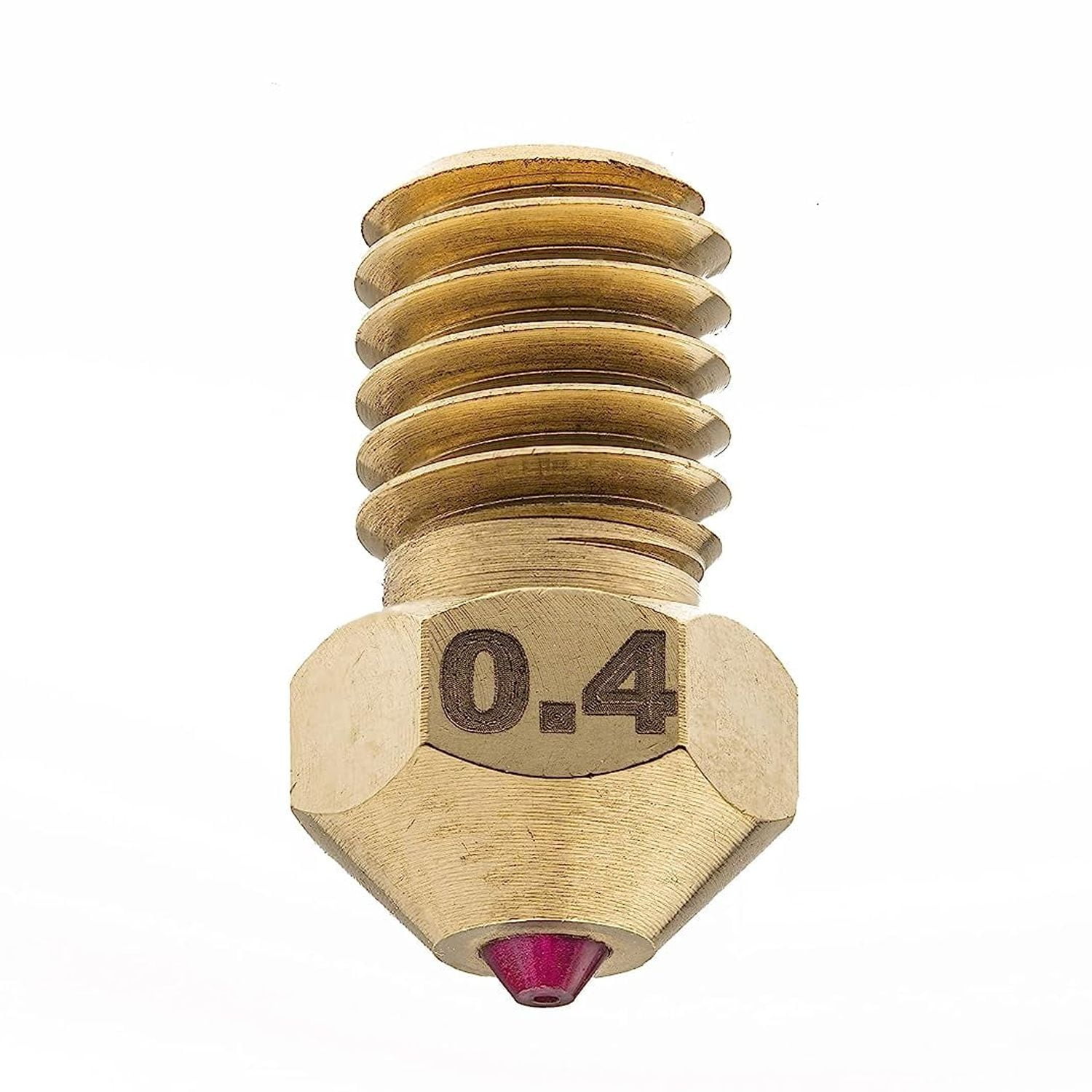 Ruby Nozzles for 3D Printers MK8 E3D Prusa Ender3 (E3DV6, 0.4mm ...