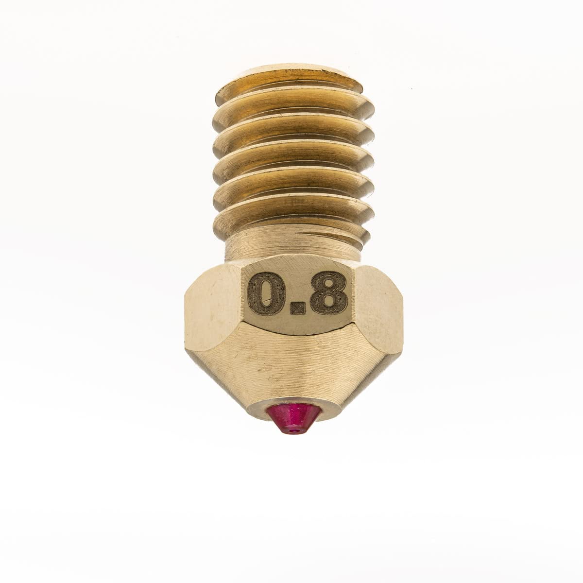 Ruby Nozzles for 3D Printers MK8 E3D Prusa Ender3 (E3DV6, 0.8mm) - Walmart.com