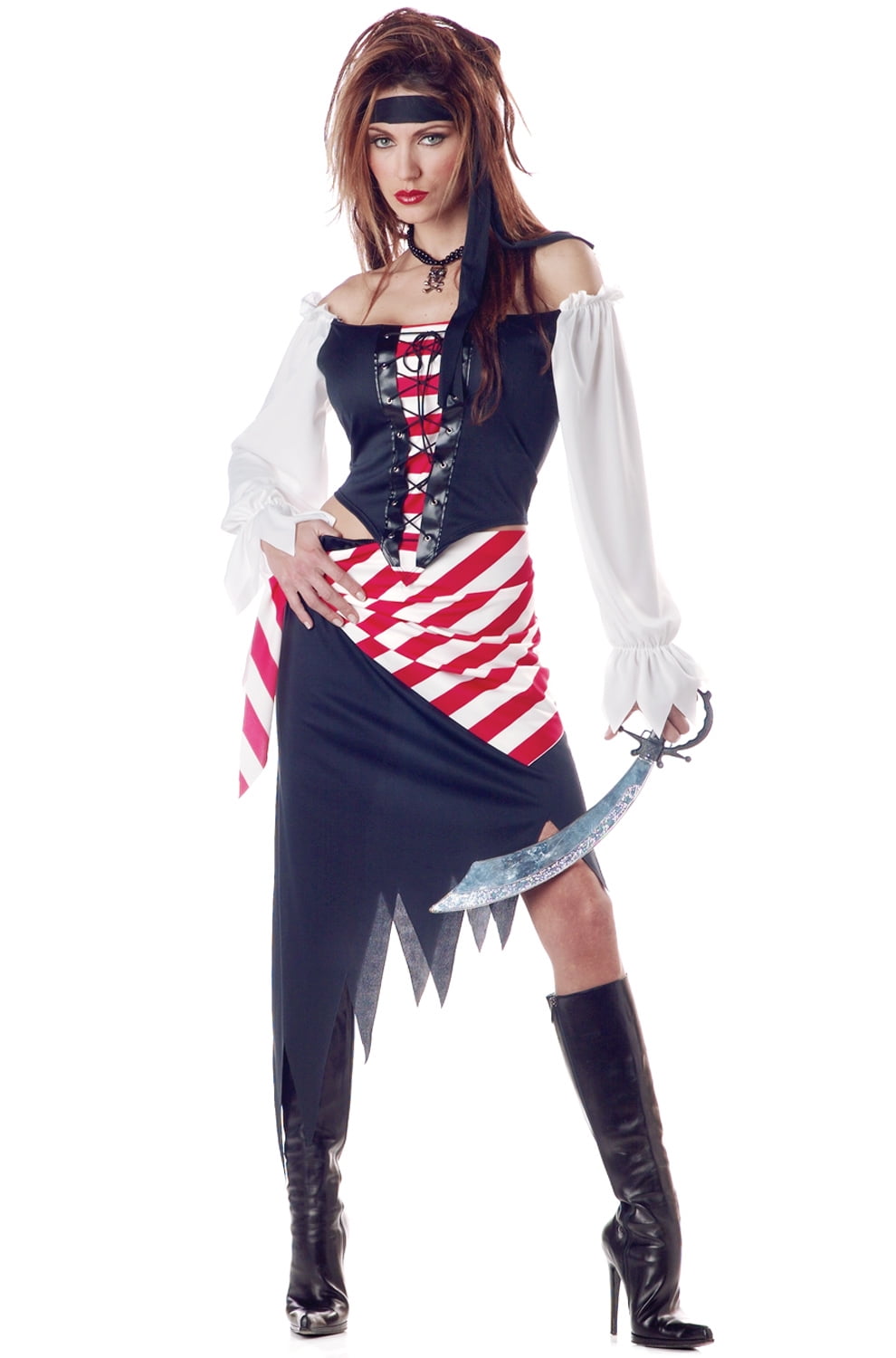 Ruby Pirate Beauty Adult Costume - Walmart.com