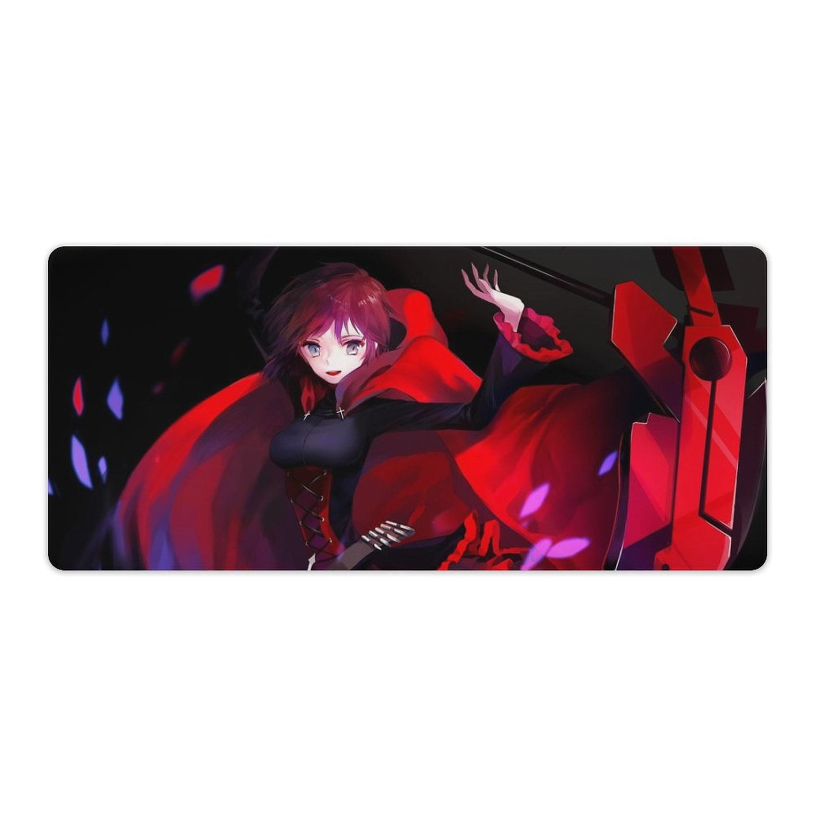 Ruby RWBY Mouse Pad No-sliped Large Mousepad Extended Gaming Desk Mat Stitched Edge Keyboard Mat ...