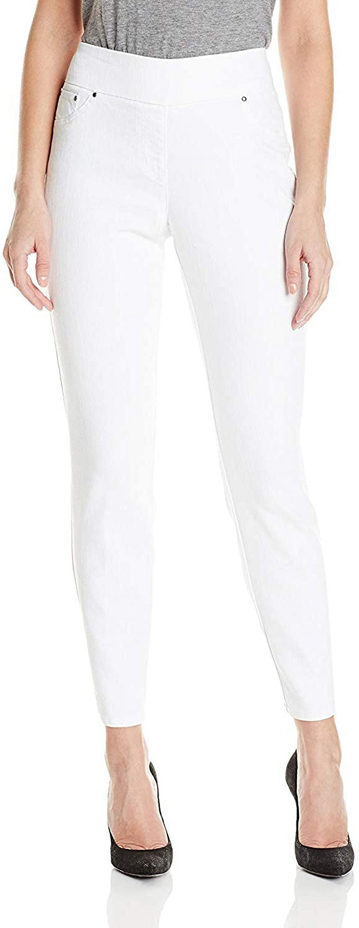 Ruby Rd. Womens Pull-on Extra Stretch Denim Jean 18 White - Walmart.com