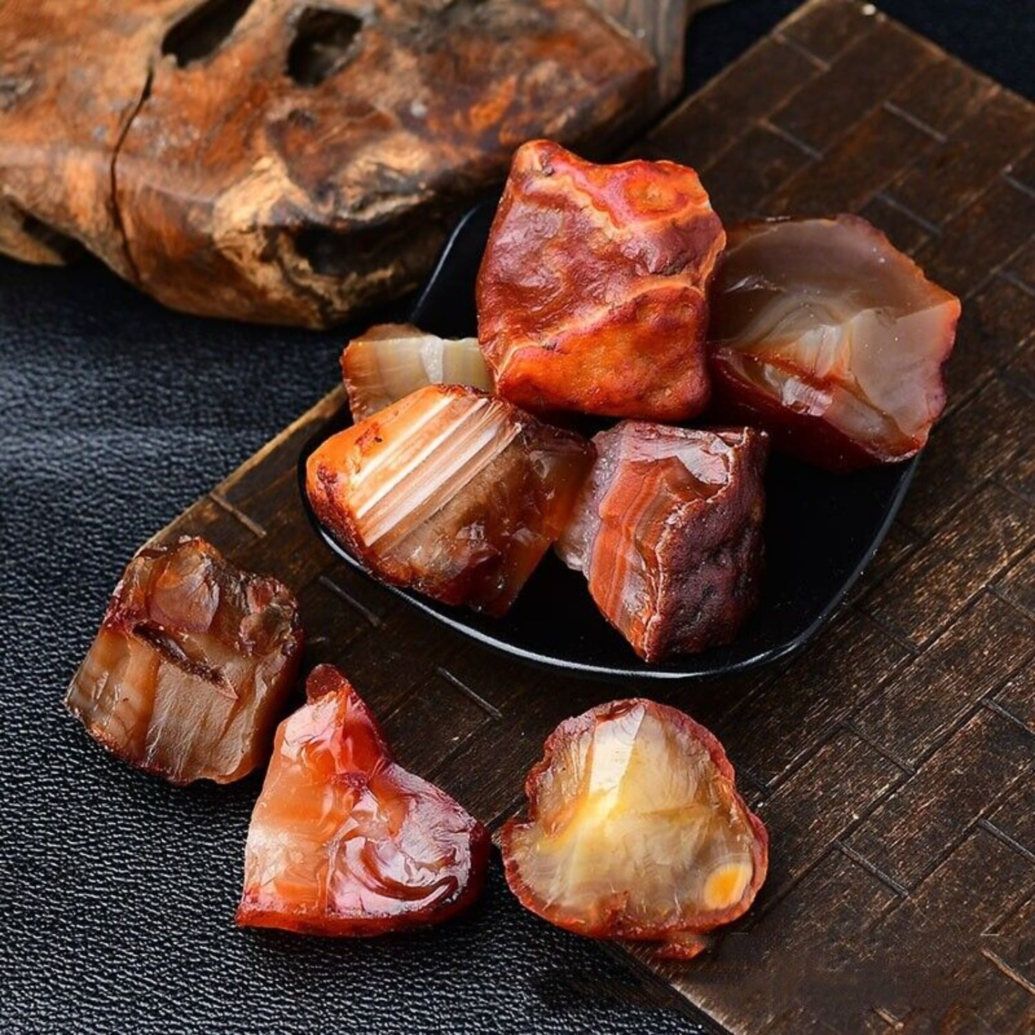 Ruby Red Agate Rough Mineral Rock Crystal Restoration Decor 1 Piece ...