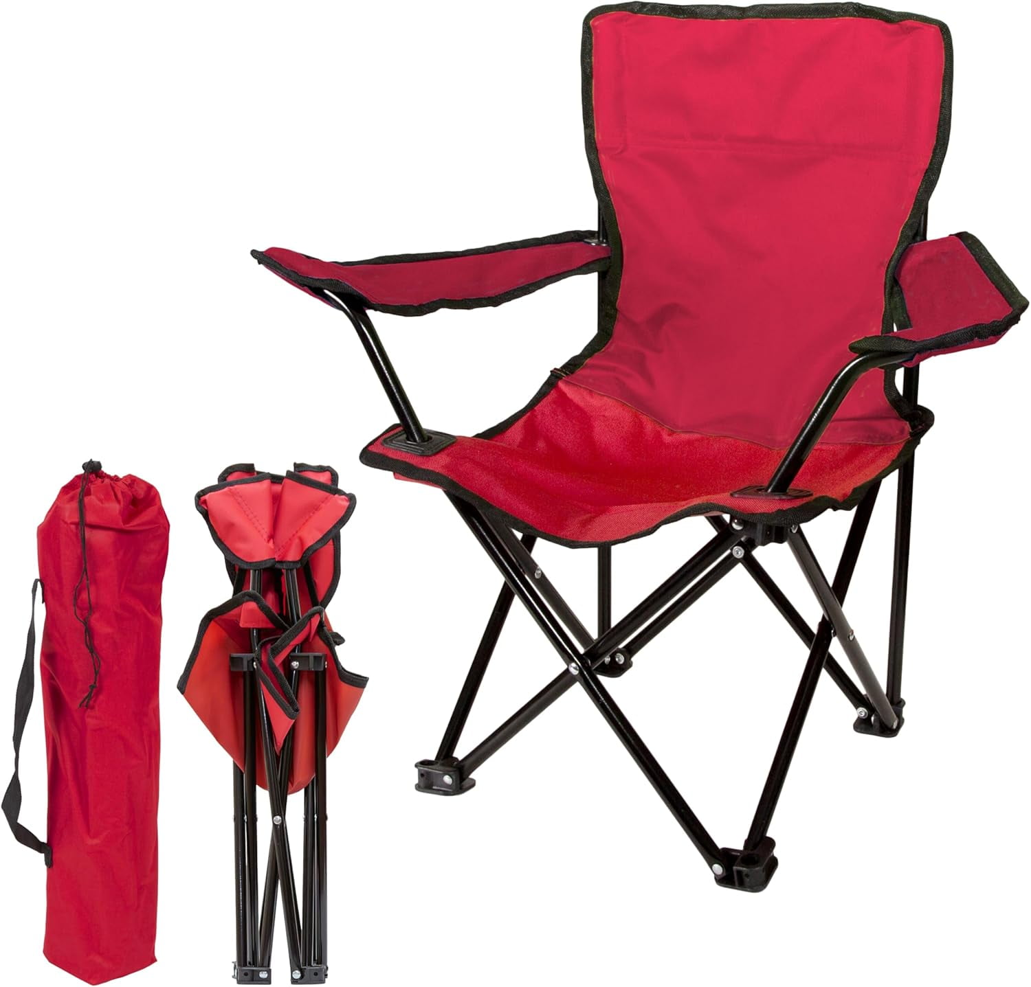 Ruby Red Kids Super Folding Chair, 14" L x 14" W x 23.5" H - Walmart.com