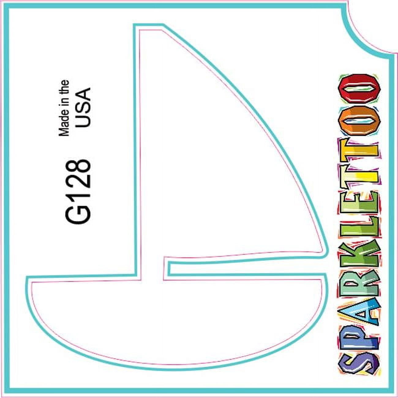 Ruby Red Paint G128-2 1.5 x 2.3 x 2.3 in. 2-Ply Sail Boat Design ...