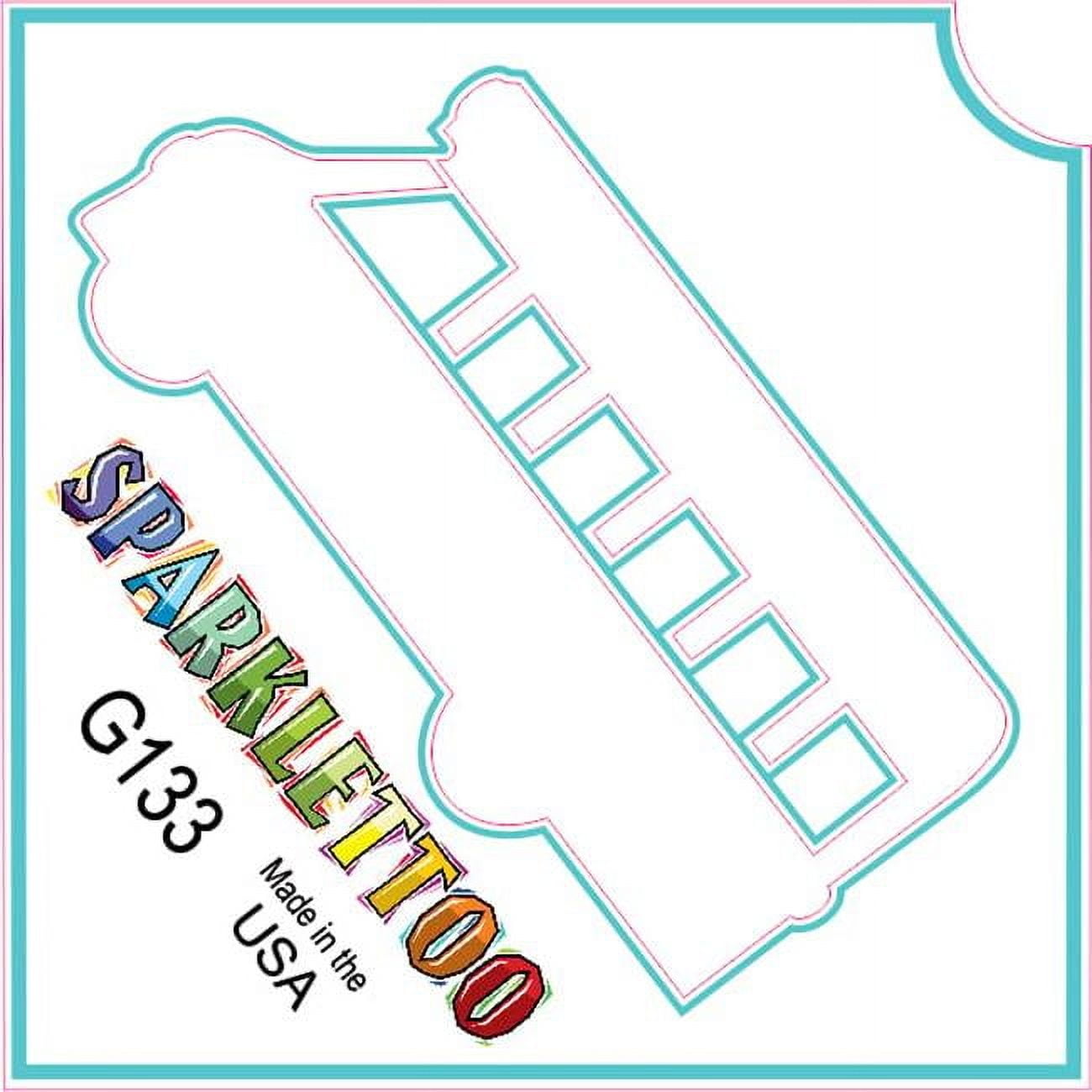 Ruby Red Paint G133-2 1.5 x 2.3 x 2.3 in. 2-Ply School Bus Design Glitter Tattoo - Pack of 100 ...