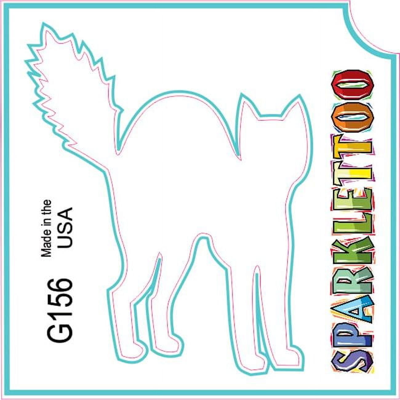 Ruby Red Paint G156-2 1.5 x 2.3 x 2.3 in. 2-Ply Black Cat Design ...