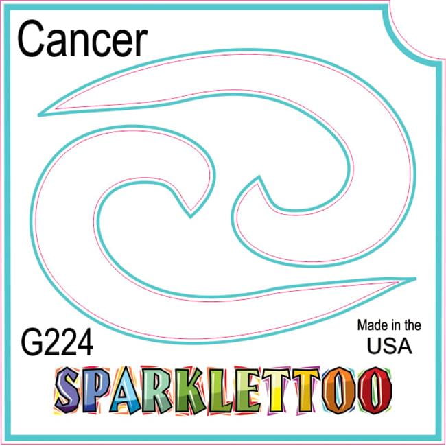 Ruby Red Paint G224 1.5 x 2.3 x 2.3 in. 3-Ply Cancer Design Glitter ...