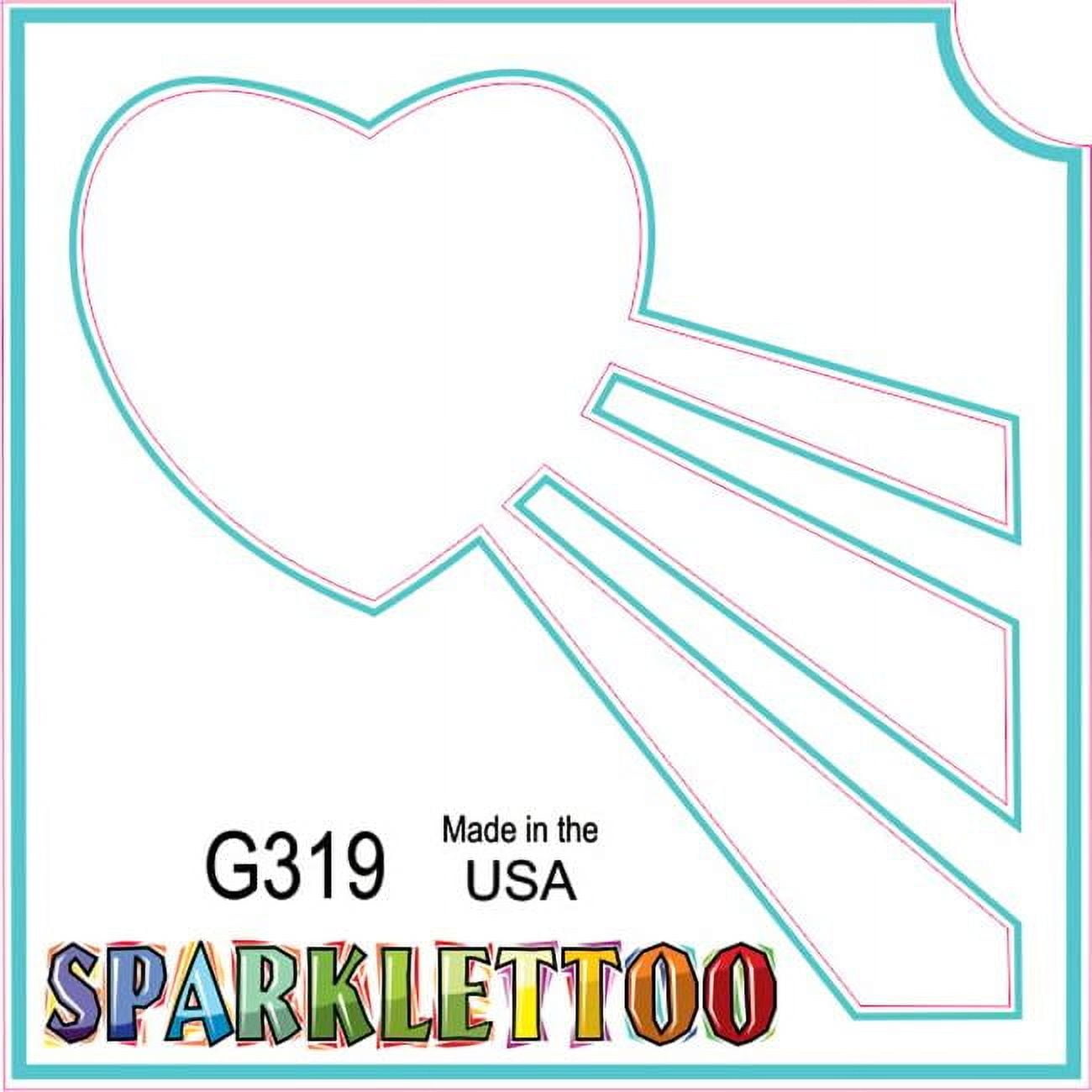 Ruby Red Paint G319 1.5 x 2.3 x 2.3 in. 3-Ply Heart Shine Design ...