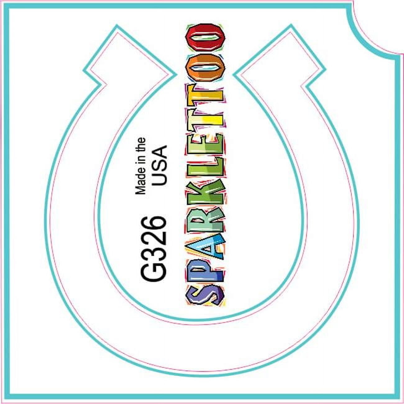 Ruby Red Paint G326 1.5 x 2.3 x 2.3 in. 3-Ply Lucky Shoe Design Glitter ...