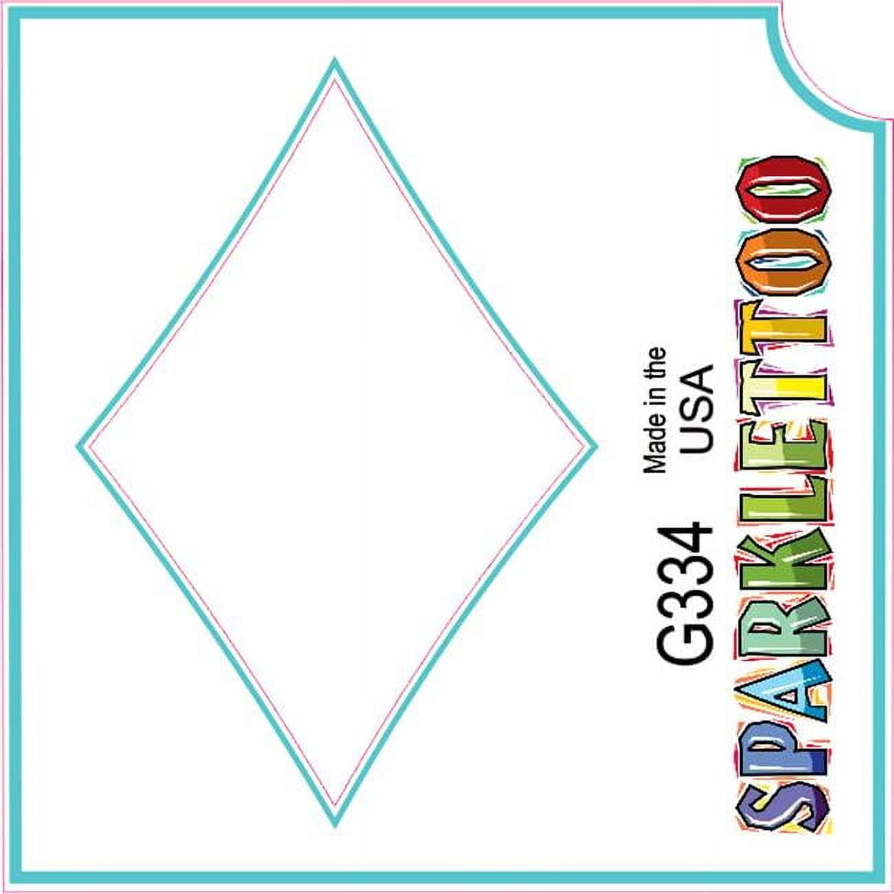 Ruby Red Paint G334 1.5 x 2.3 x 2.3 in. 3-Ply Diamond Design Glitter ...