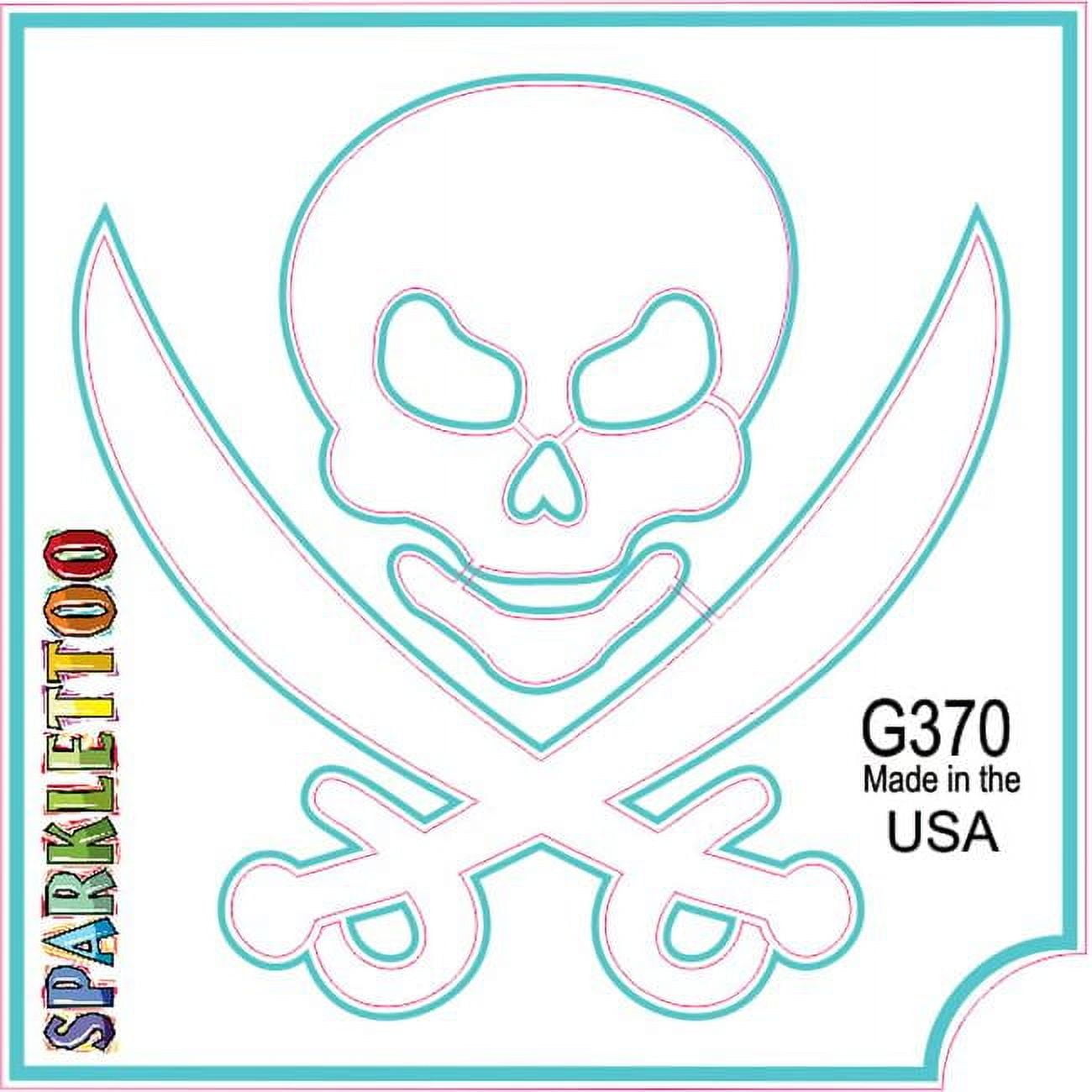 Ruby Red Paint G370 1.5 x 2.3 x 2.3 in. 3-Ply Pirate Swords Design ...