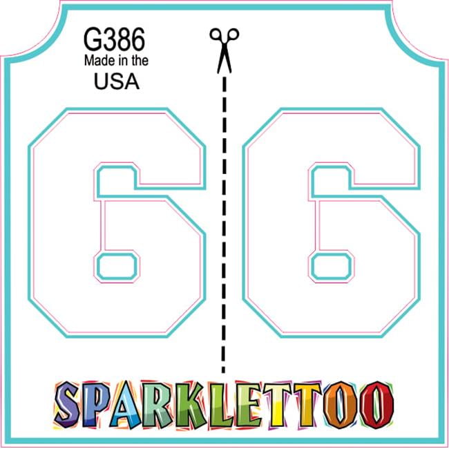 Ruby Red Paint G386-2 1.5 x 2.3 x 2.3 in. 2-Ply 66 Design Glitter Tattoo - Pack of 100 - Walmart.com