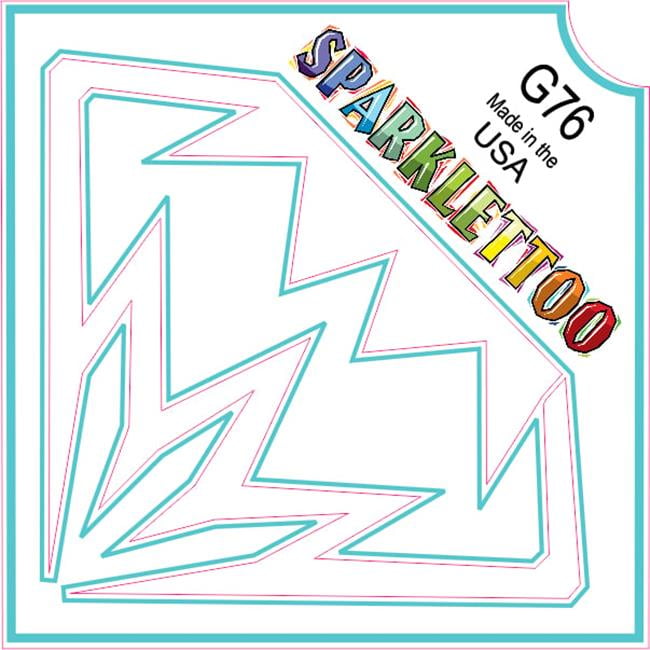 Ruby Red Paint G76-2 2 Ply Diamond Design Glitter Tattoo, Pack of 100 ...