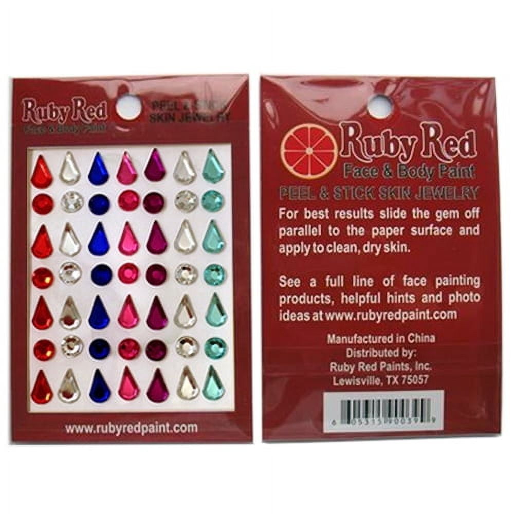 Ruby Red Stickable Gems - Walmart.com
