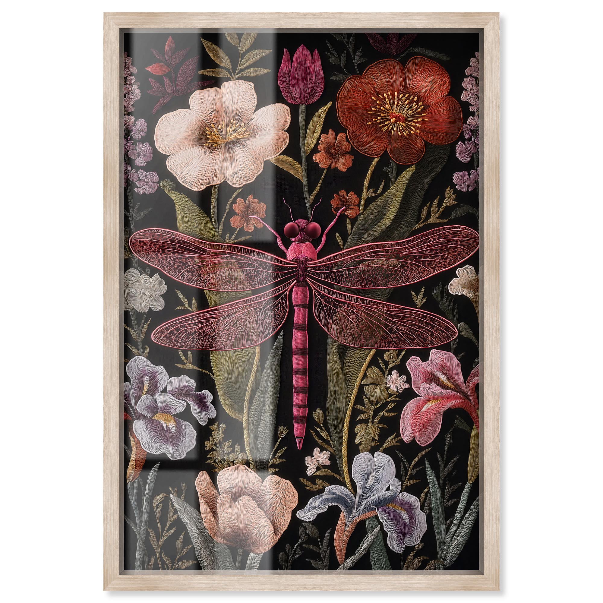 Ruby Reed Rider I Shadowbox Print Botanical Decor by Art Remedy, Blonde ...