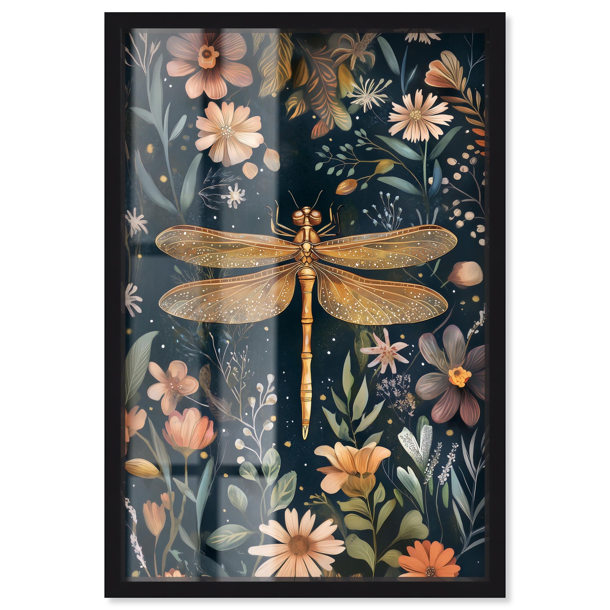 Ruby Reed Rider III Shadowbox Print Botanical Decor by Art Remedy ...