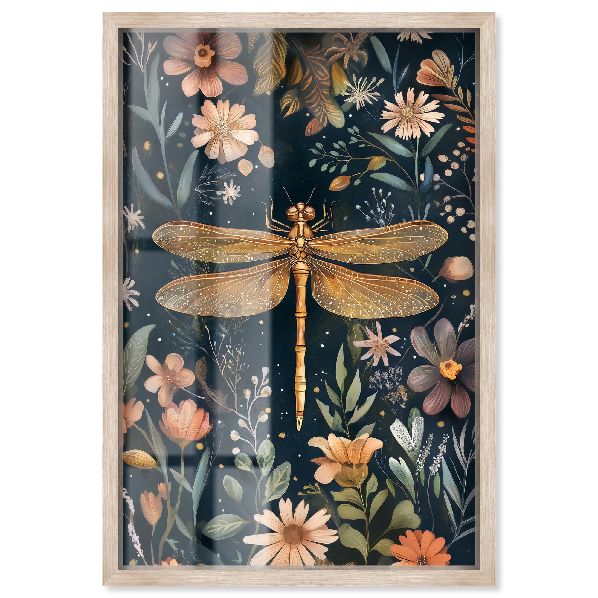 Ruby Reed Rider III Shadowbox Print Botanical Decor by Art Remedy ...