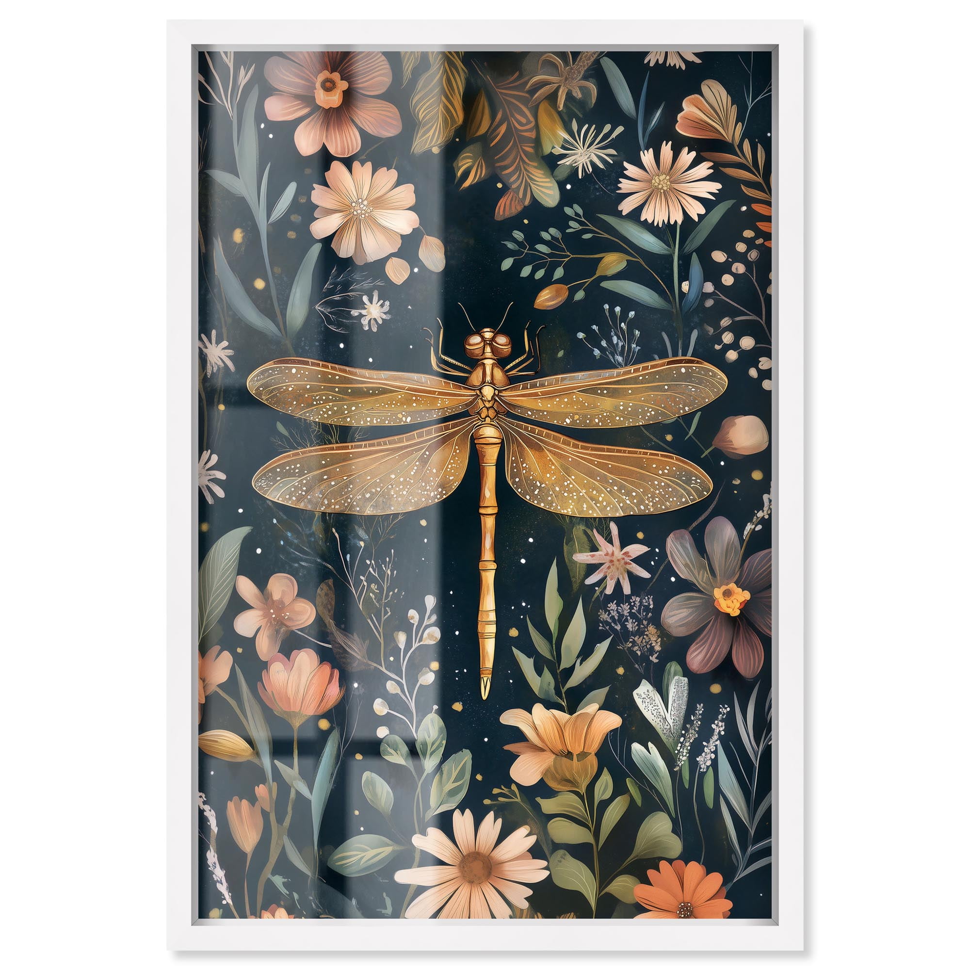 Ruby Reed Rider III Shadowbox Print Botanical Decor by Art Remedy ...