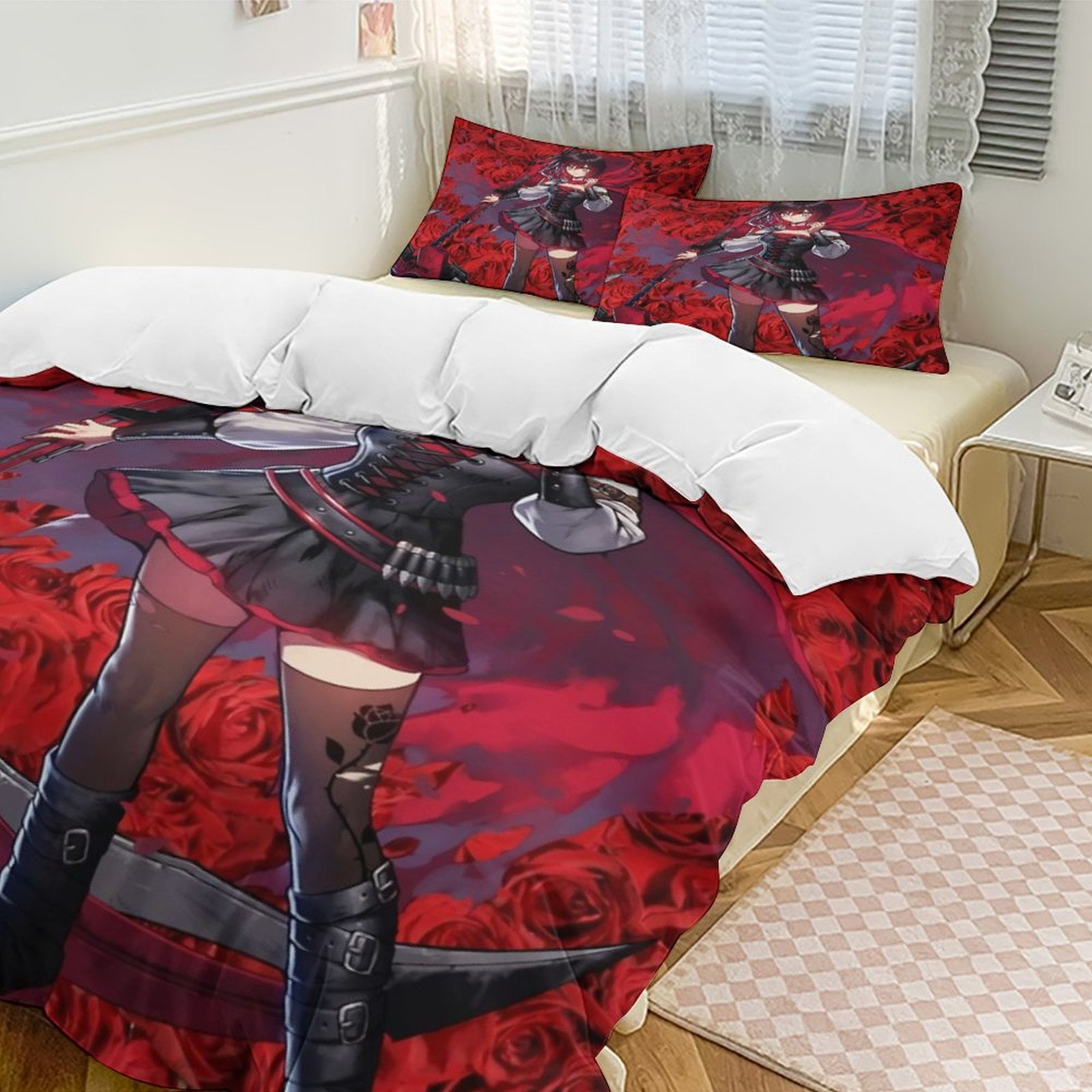 Ruby Rose Cartoon Home Bed 3-piece Set, Polyester Wash Student ...