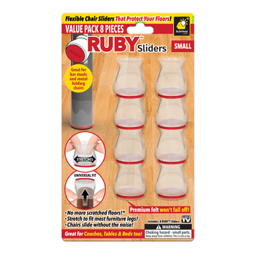 BulbHead Ruby Sliders for Chair Glides - Scratch Free for Hard & Tile ...