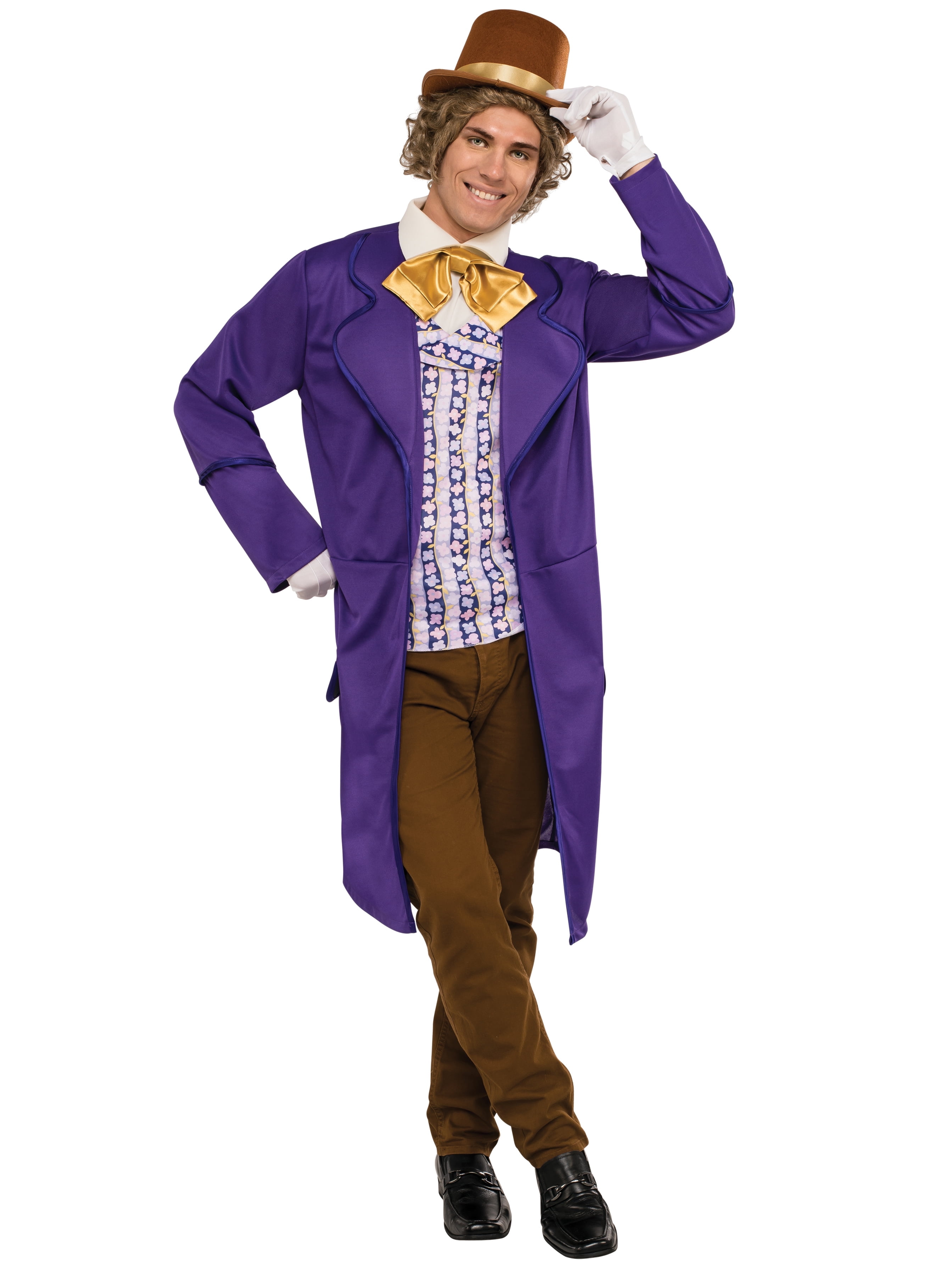 Willy Wonka Deluxe Costume - Adult Charlie and the Chocolate Factory ...