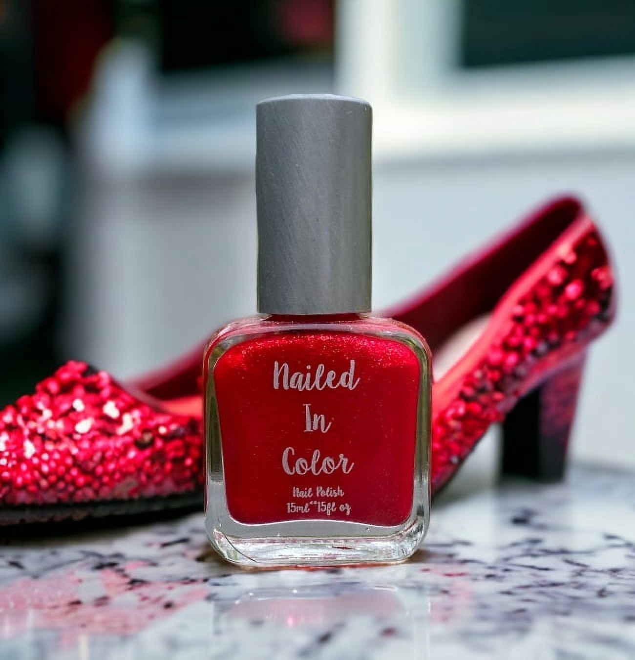 Ruby Slippers by NailedInColor®-Women's Sparkle Glitter Polish-Ladie's ...