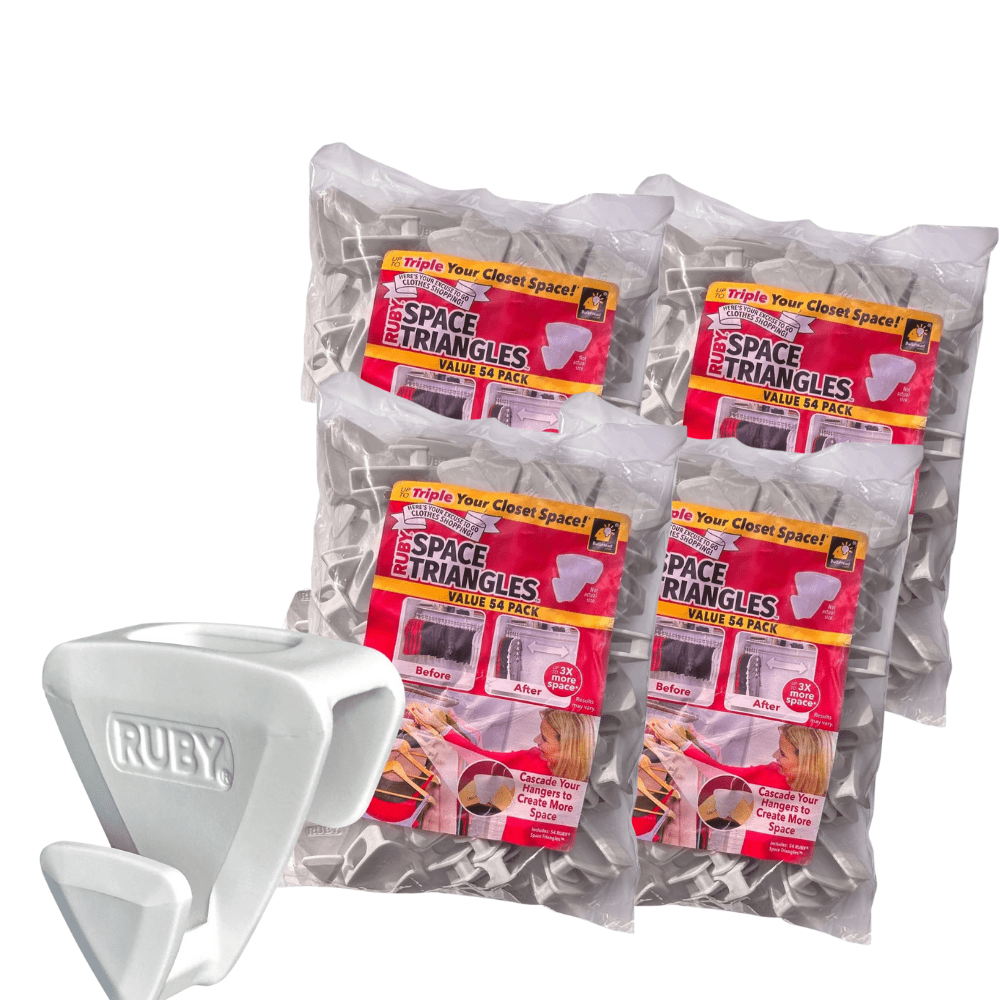 Ruby Space Triangles, 216-Pc Hanger Hooks, White - Walmart.com