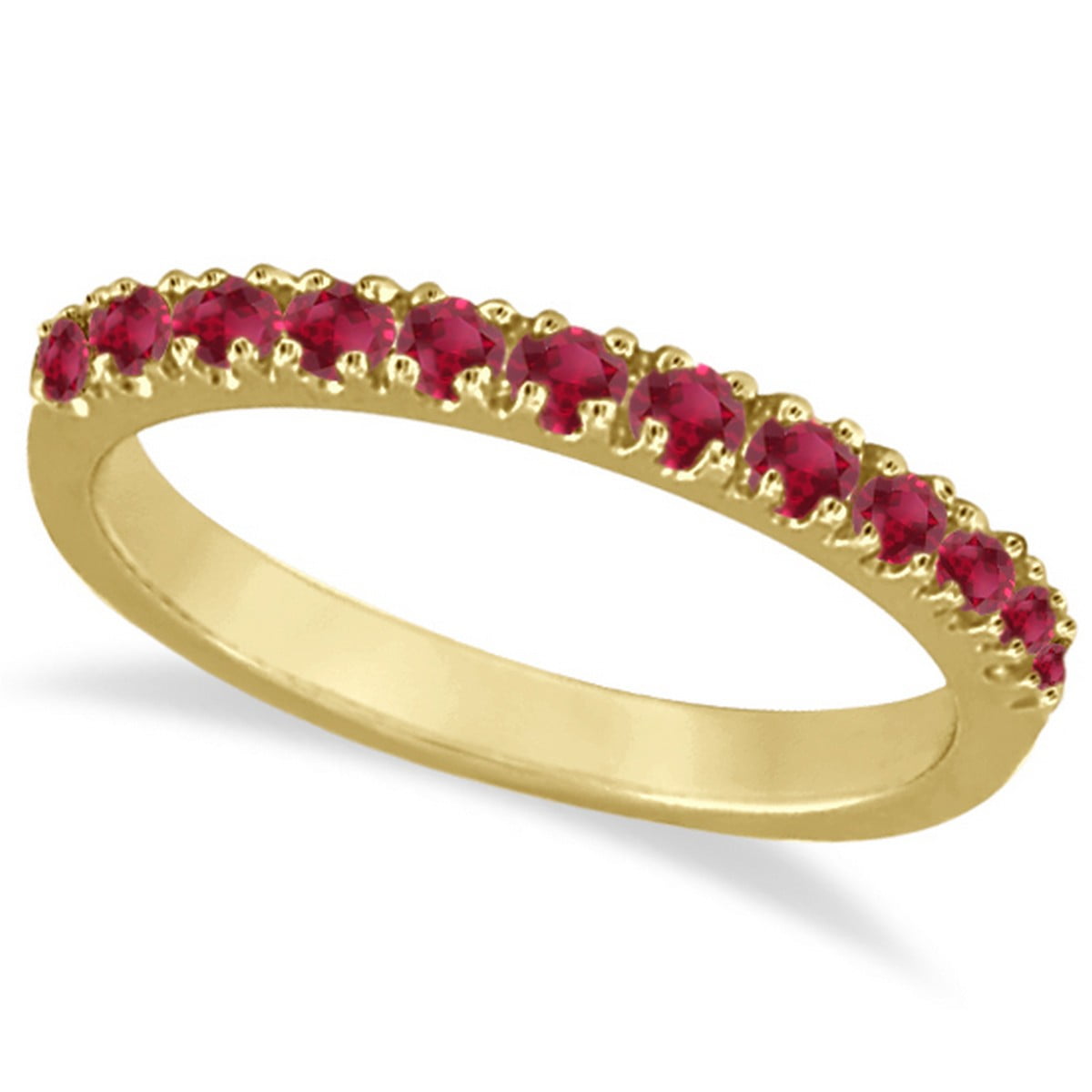 Ruby Stackable Ring Guard Band 14K Yellow Gold (0.37ct) - Walmart.com