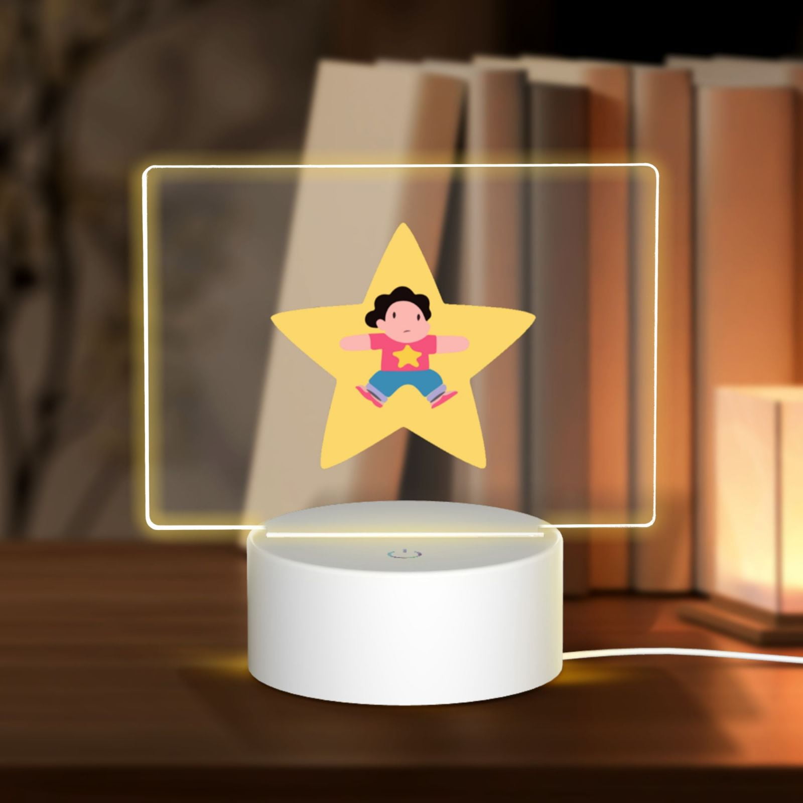 Ruby Steven Universe Star Rectangular Acrylic Night Light USB Cable ...