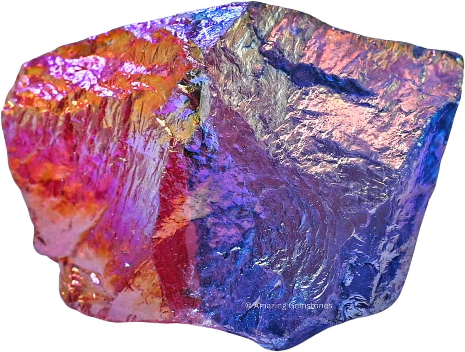 Ruby-Tanzine Aura Quartz Crystal Raw Stones (2 Pieces) - Walmart.com