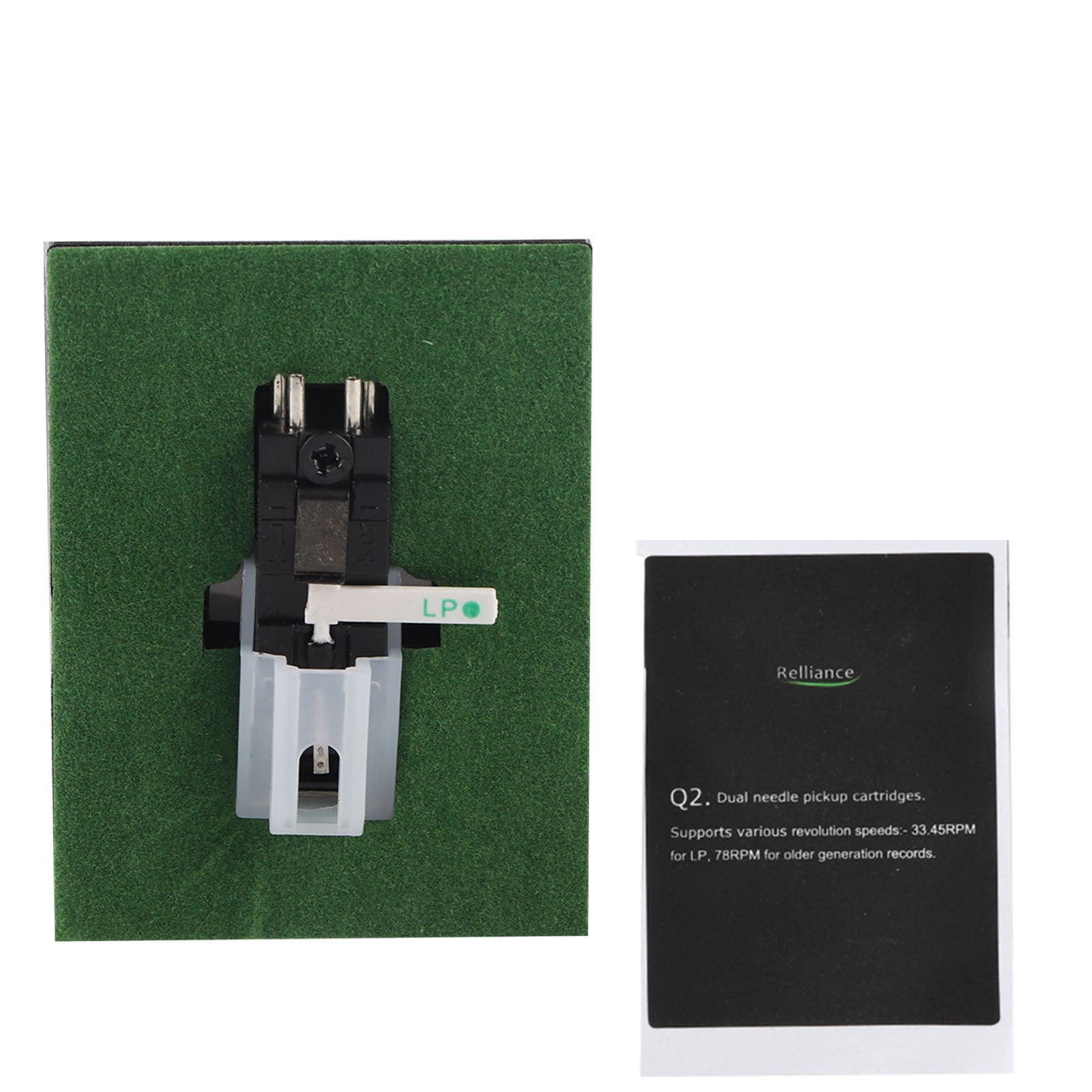 Ruby and Sapphire Dual Needle Stereo Stylus Turntable Cartridge ...