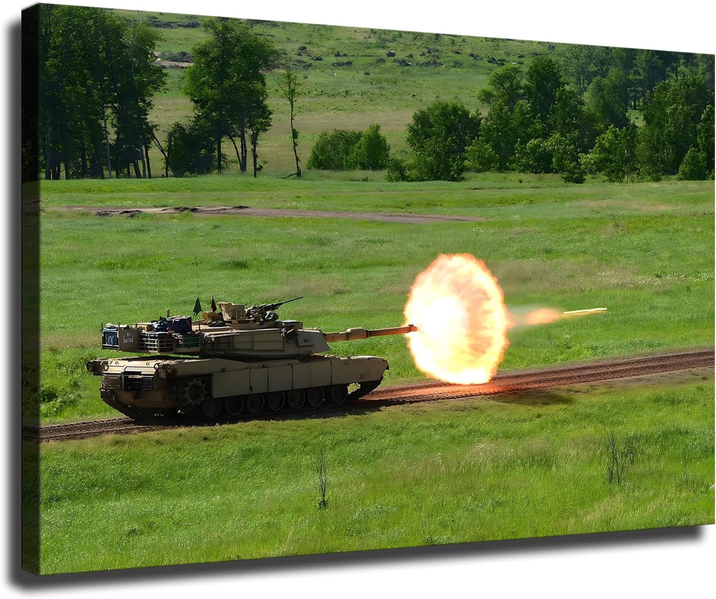 Rucatto M1 Abrams Main Battle Tank Poster Decorative Painting Bedroom ...