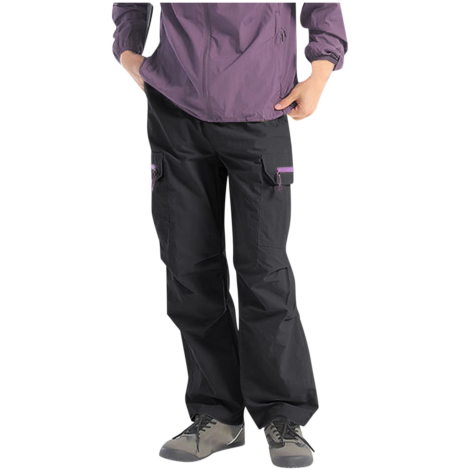 Ruched Straight Leg Basic Long Leg Cargo Sport Athletic Lounge Running ...