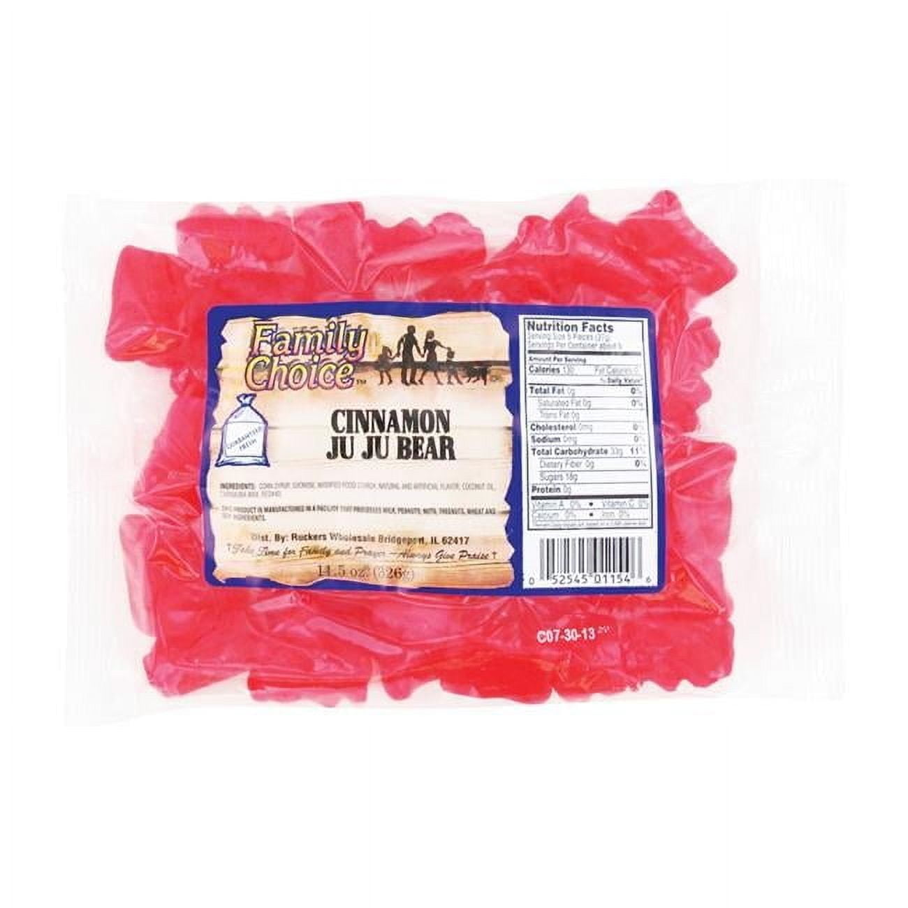 Ruckers Wholesale & Service 11.5 oz Family Choice Ju Ju Bear Cinnamon ...