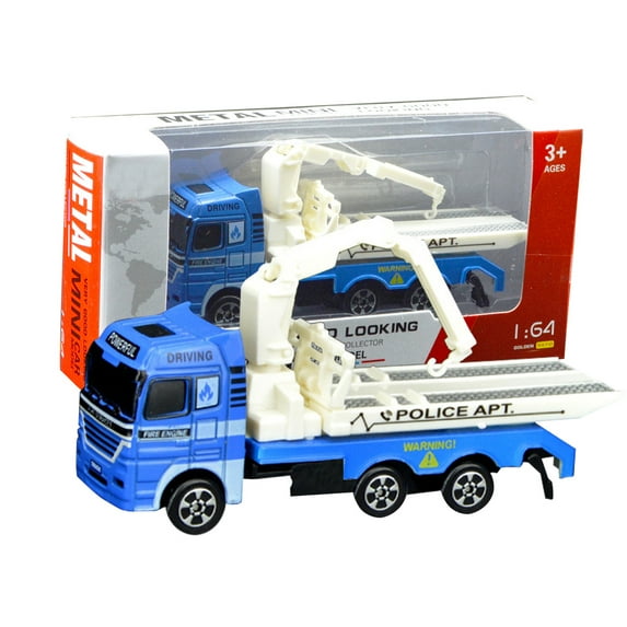 Rucky Rollback Toys, Engineering Mining Car Truck, Blue Fire Rescue Toy ...