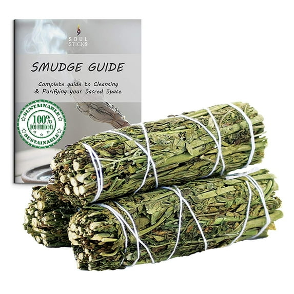 Ruda Rue Sage Smudge Sticks - Pack of 3 Bundles for Smudging, Cleansing ...