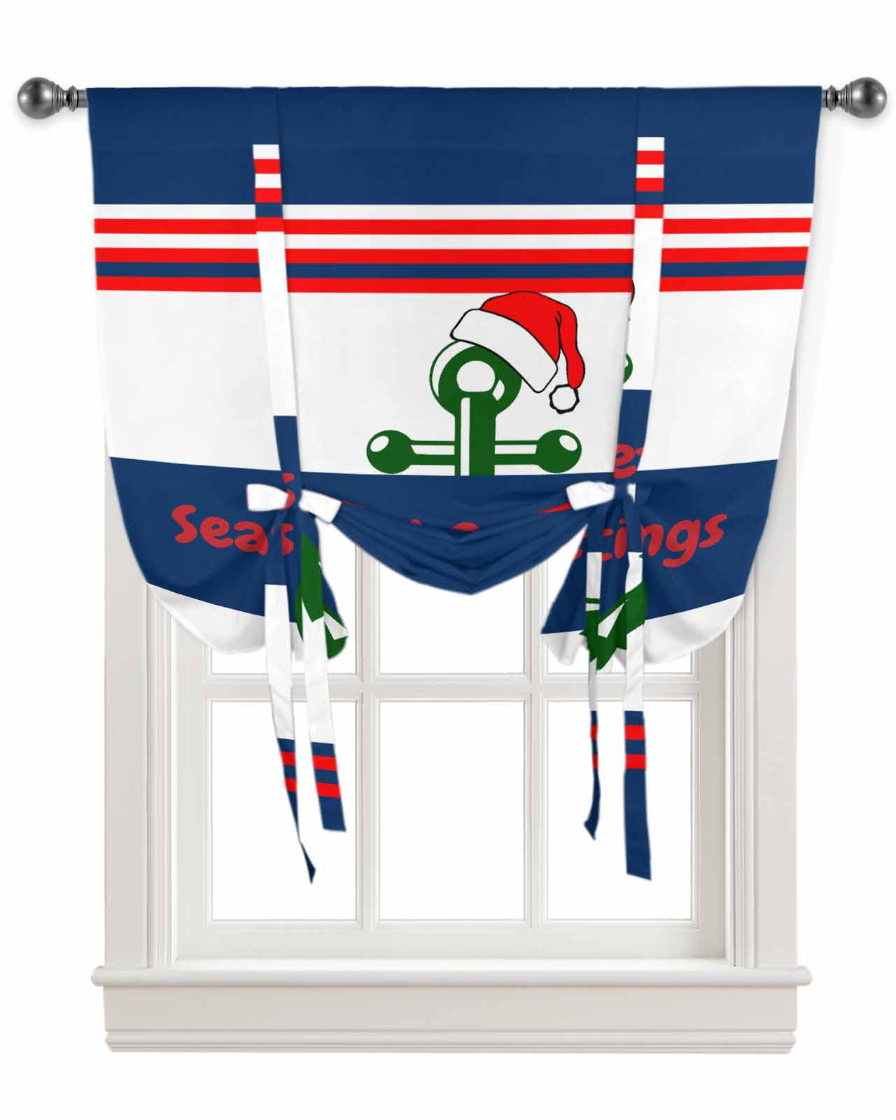 Rudder Anchor Window Curtain for Living Room Roman Curtains for Kitchen ...