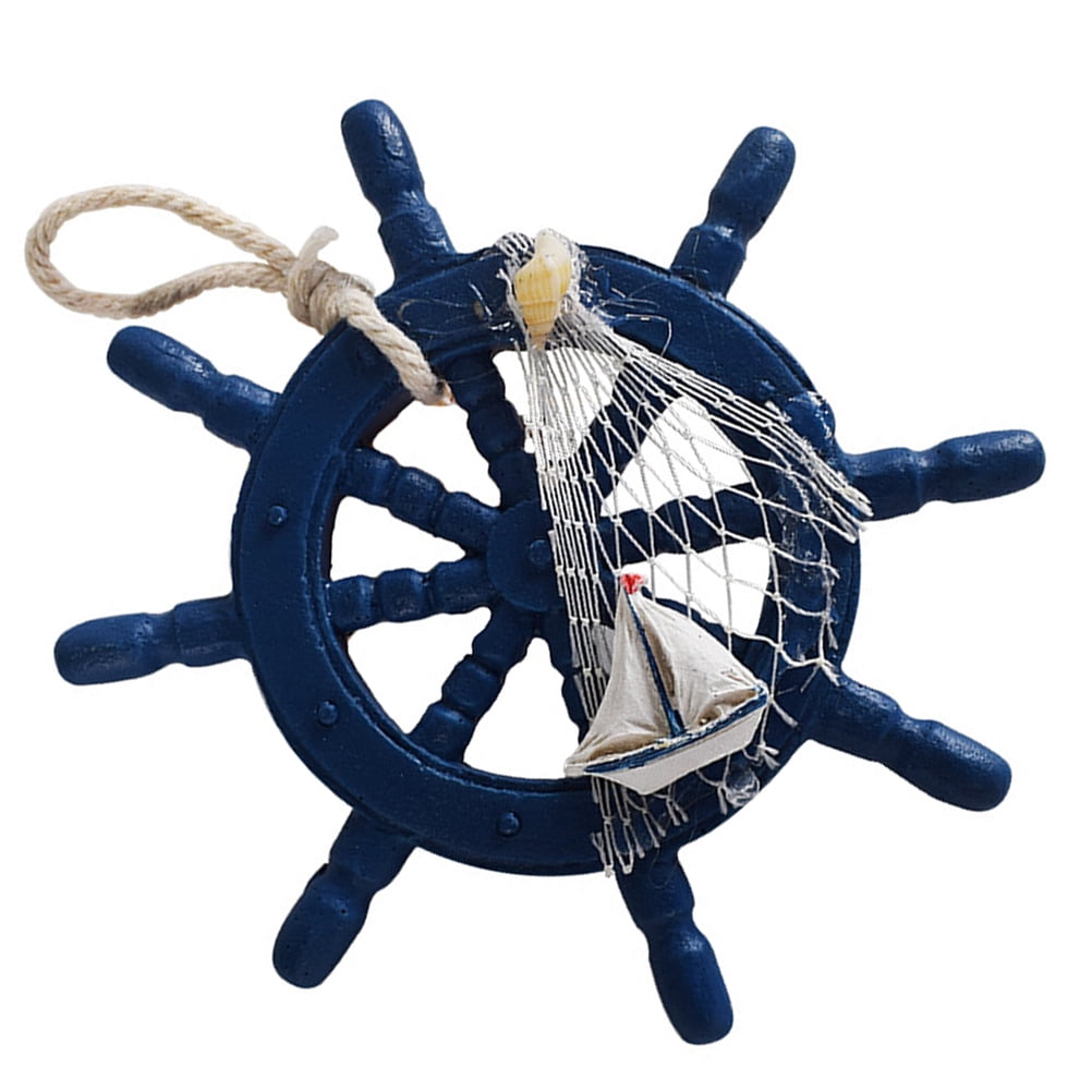 Rudder Decoration Home Decor Retro Wood Rudder Wood Hanging Decor ...