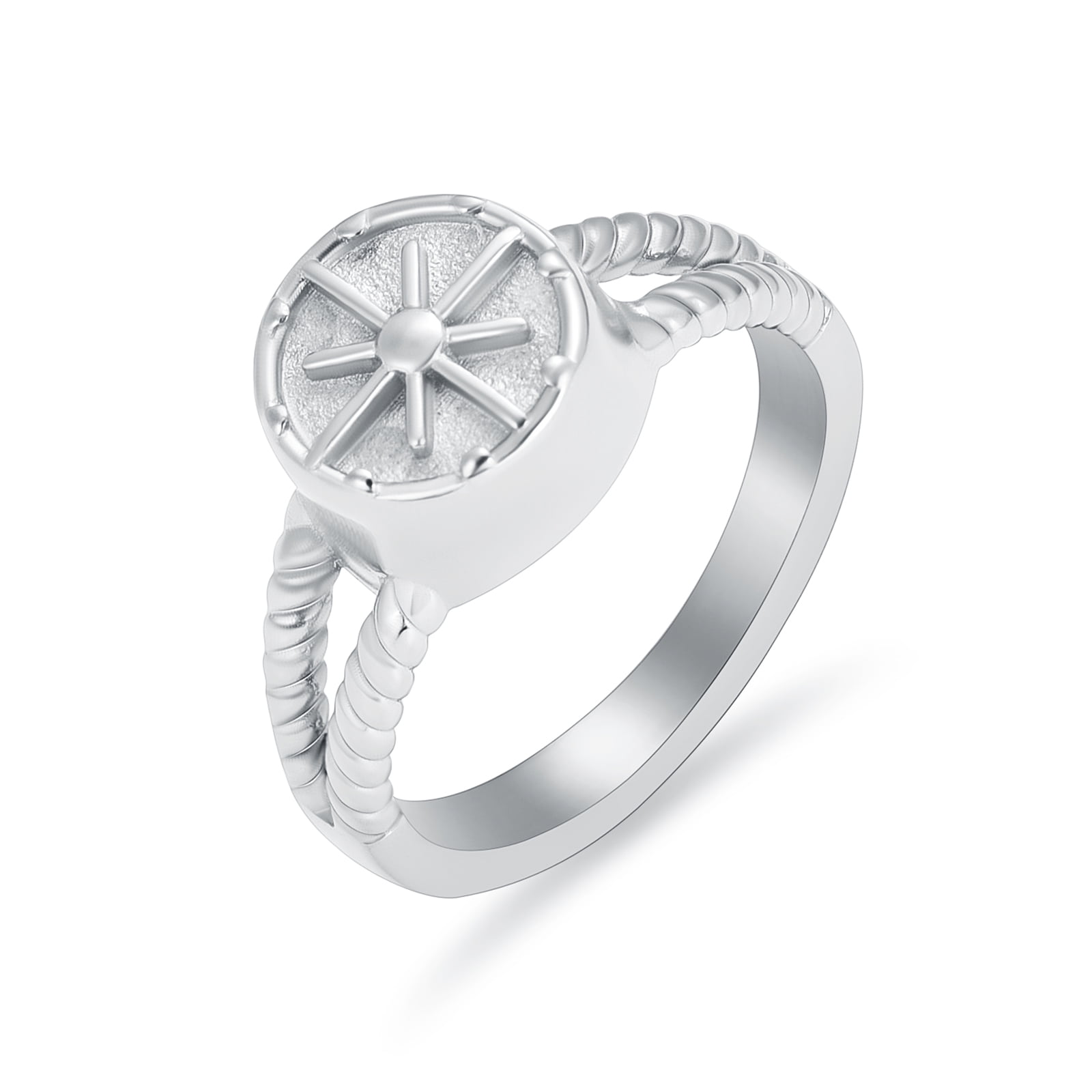 Rudder Stainless Steel Men's Ring Keepsake Cremation Jewelry for Ashes ...